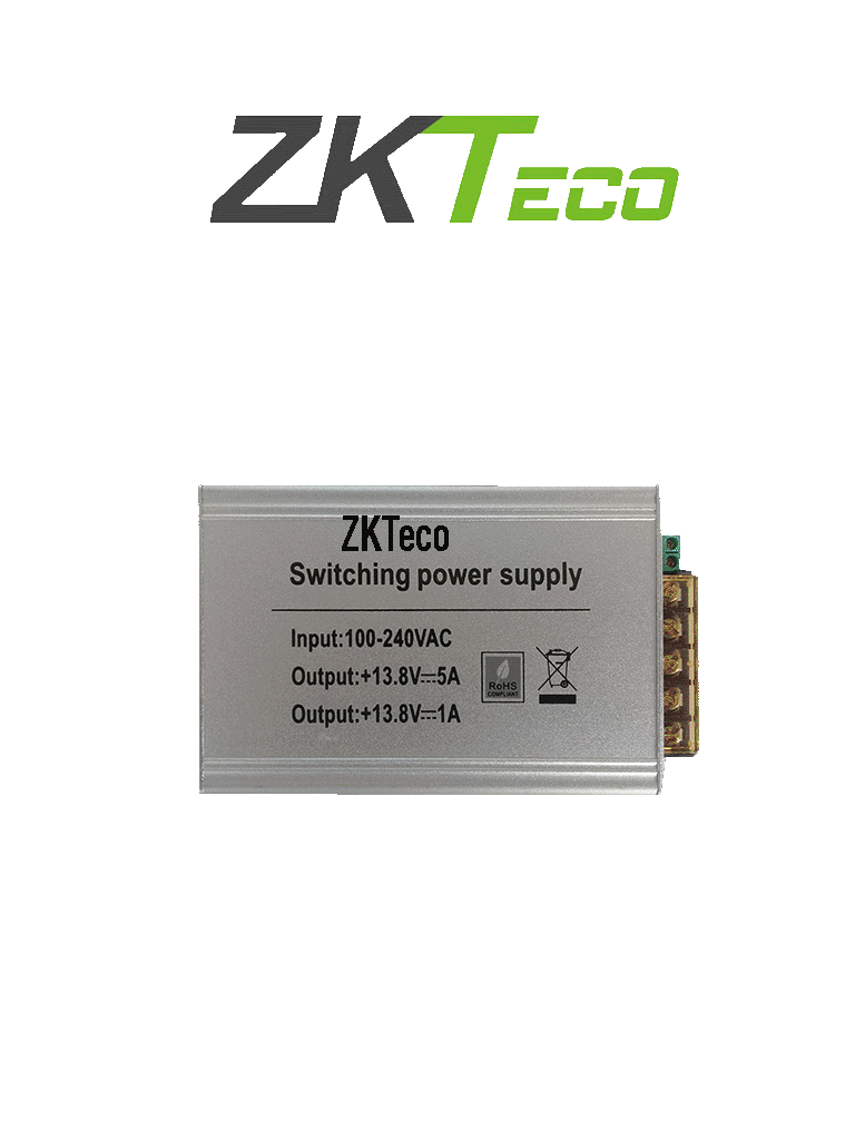 ZKTECO TPM005B - Fuente de Poder para Gabinete ZKTECO / 110V de Entrada ...