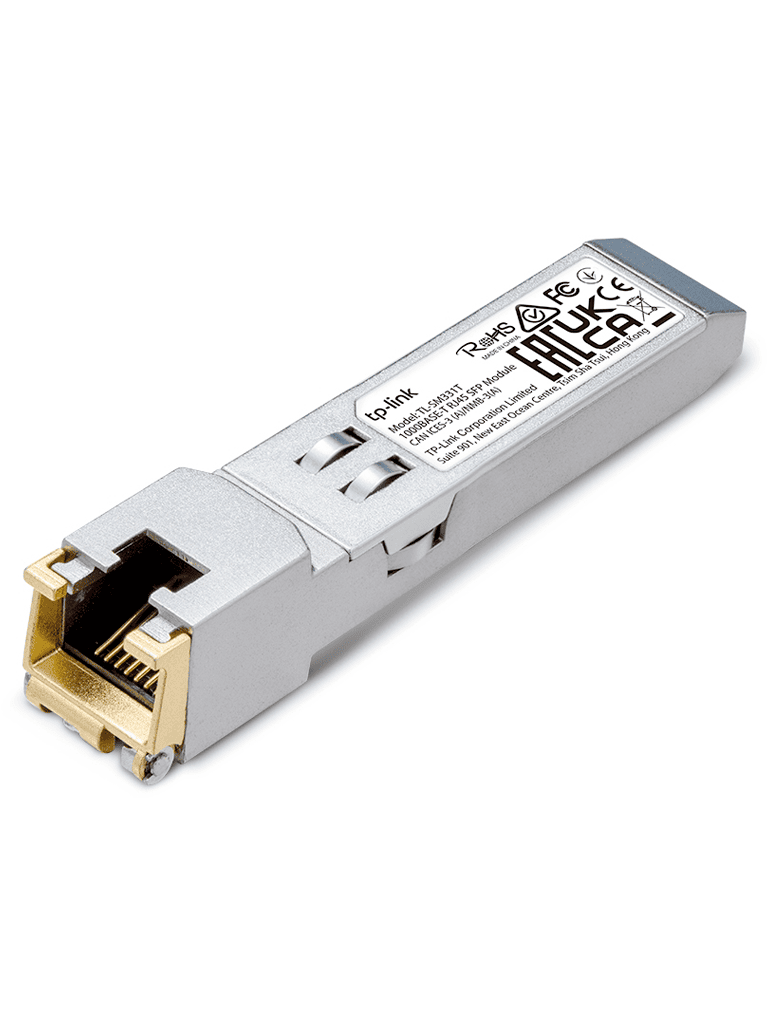 TP-LINK - TL-SM331T / Transceptor mini-GBIC SFP 1000BASE-T RJ45 / Para ...