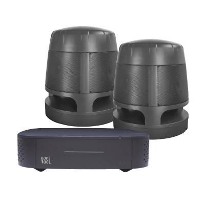 KIT Amplificador VSSL A1X | 2 Bocinas Acoustiscape TruAudio Modelo ...